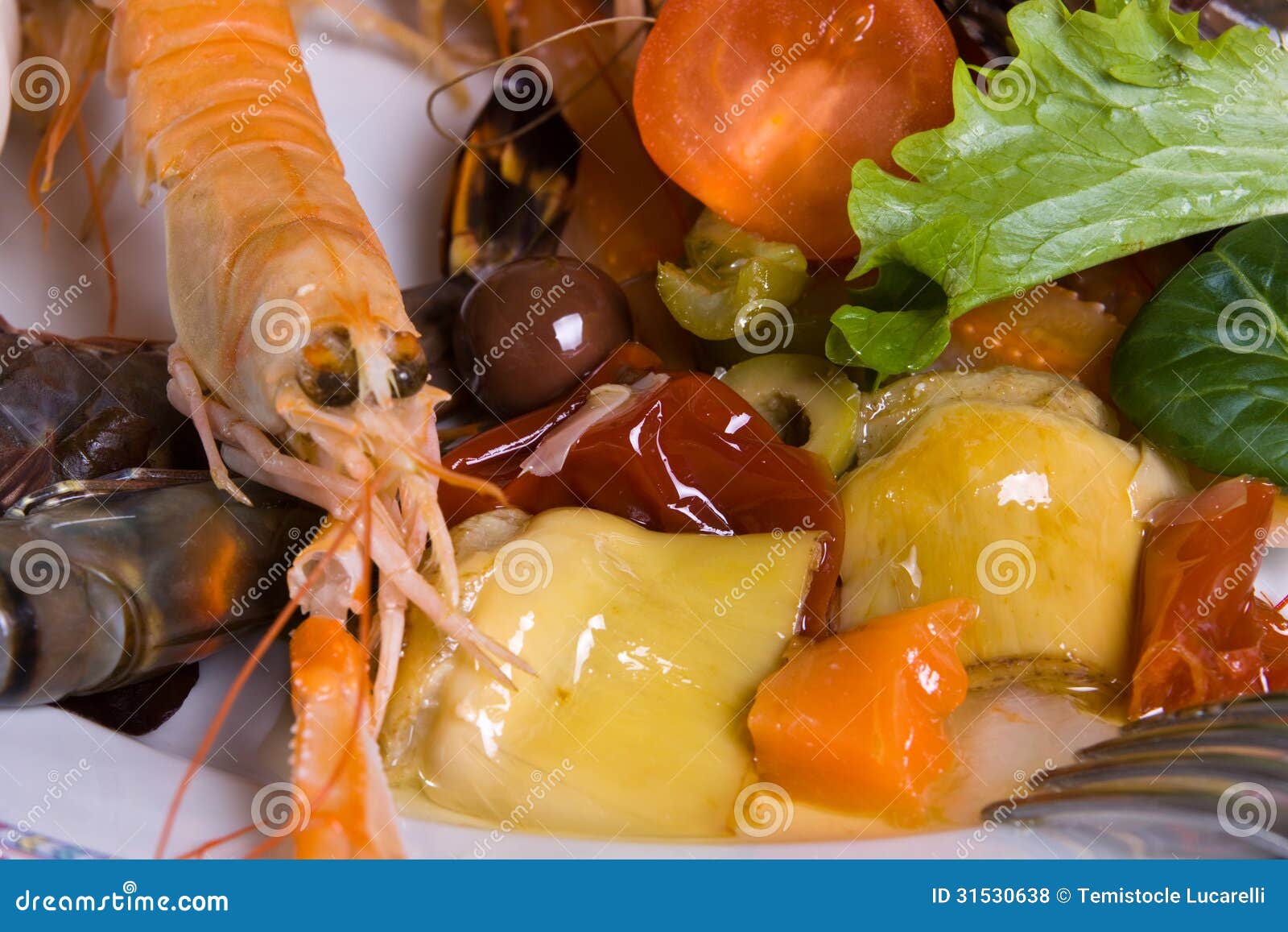 Fish plate stock photo. Image of good, nutrition, garlic - 31530638