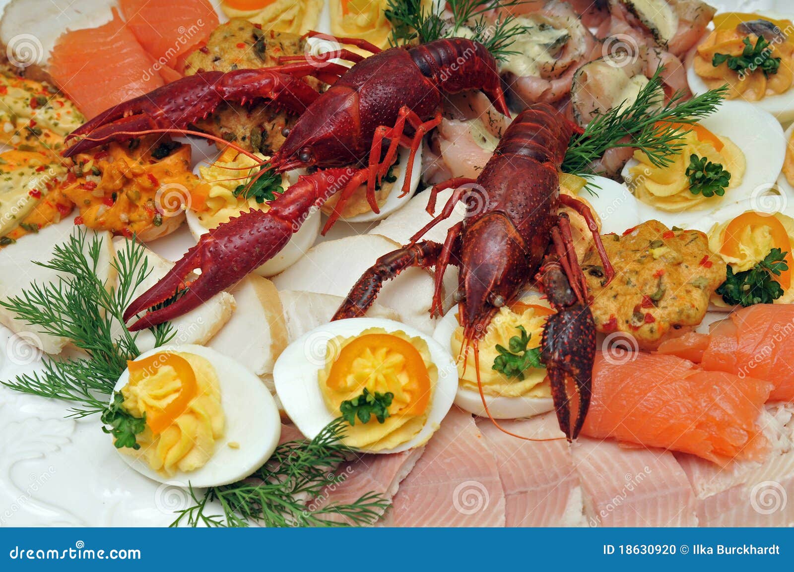 Fish platter stock photo. Image of crustacean, arranged - 18630920