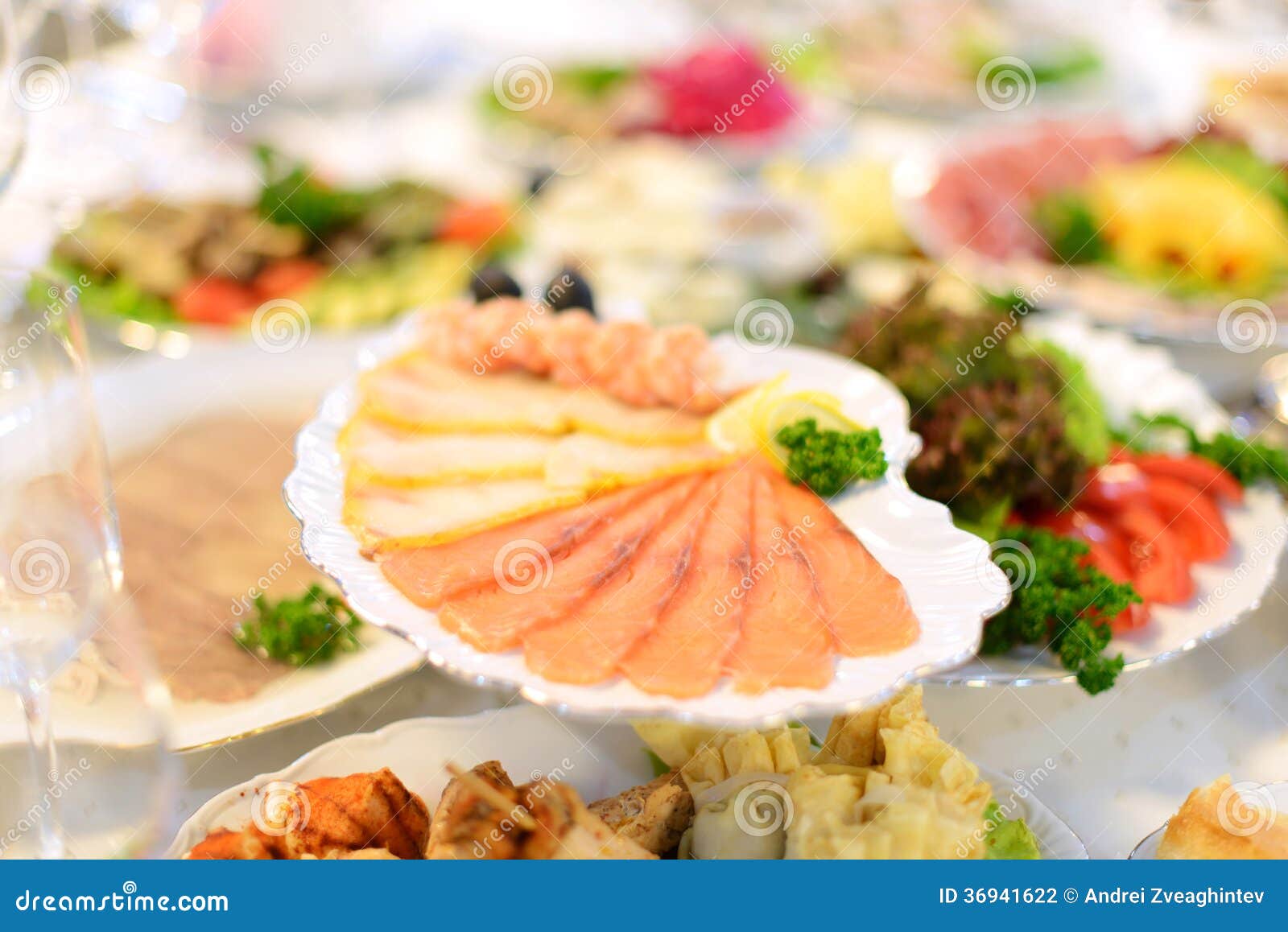 Fish Platter stock photo. Image of lemon, dinner, color - 36941622