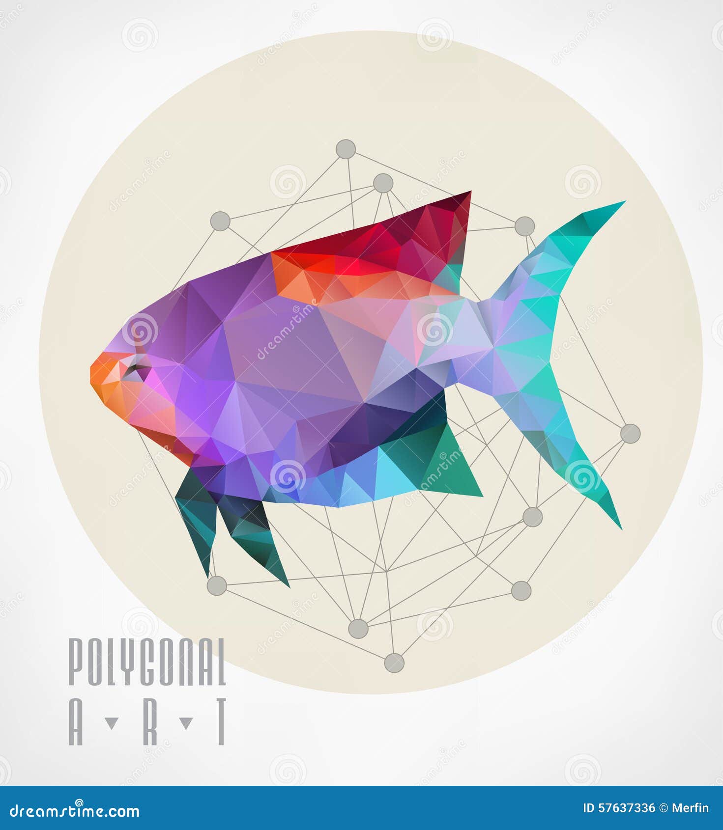 Fish polygonal stock vector. Illustration of glossy, modern - 57637336 Fish polygonal stock vector. Illustration of glossy, modern - 57637336