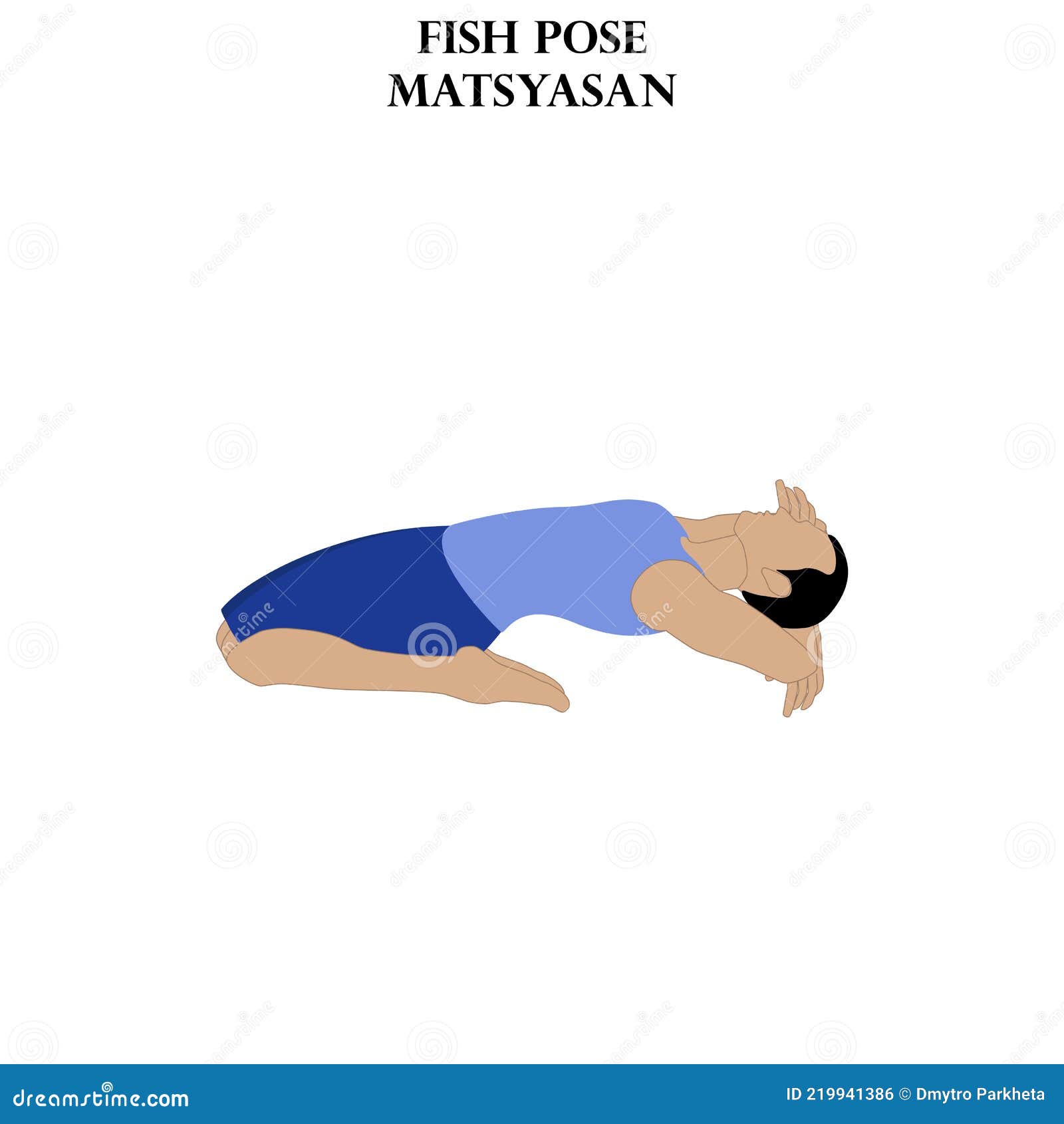 Fish Pose Variations With Blocks Cartoon Vector | CartoonDealer.com ...