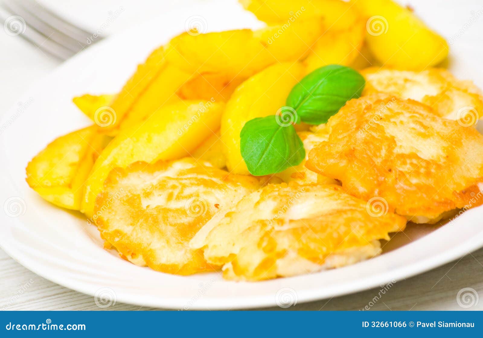 Fish and potato stock photo. Image of fish, homemade - 32661066