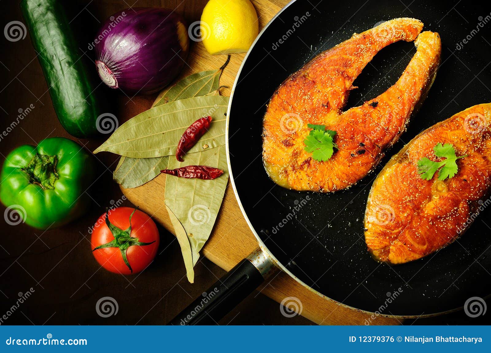 Fish preparation stock photo. Image of delicious, fish - 12379376