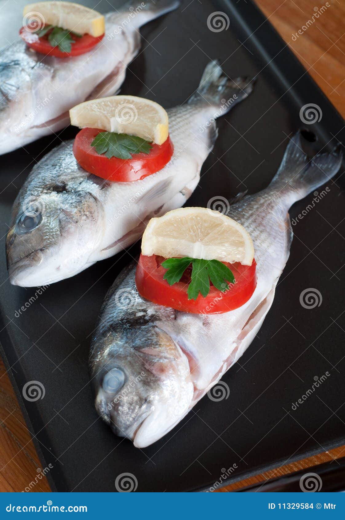 Fish Prepared for the Grill Stock Photo - Image of healthy, dinner ...