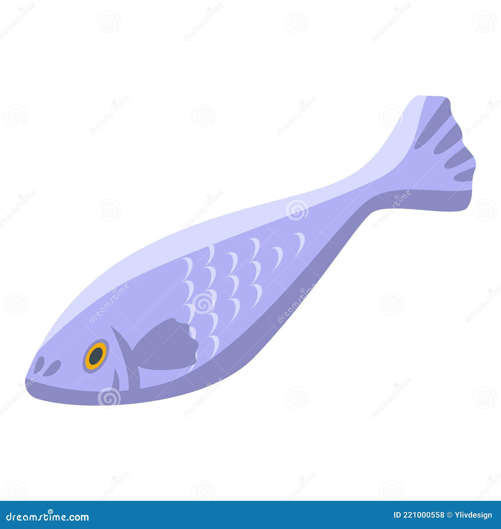 Fish With Protein, Vitamin B12, Niacin Or B3 And Minerals Vector ...