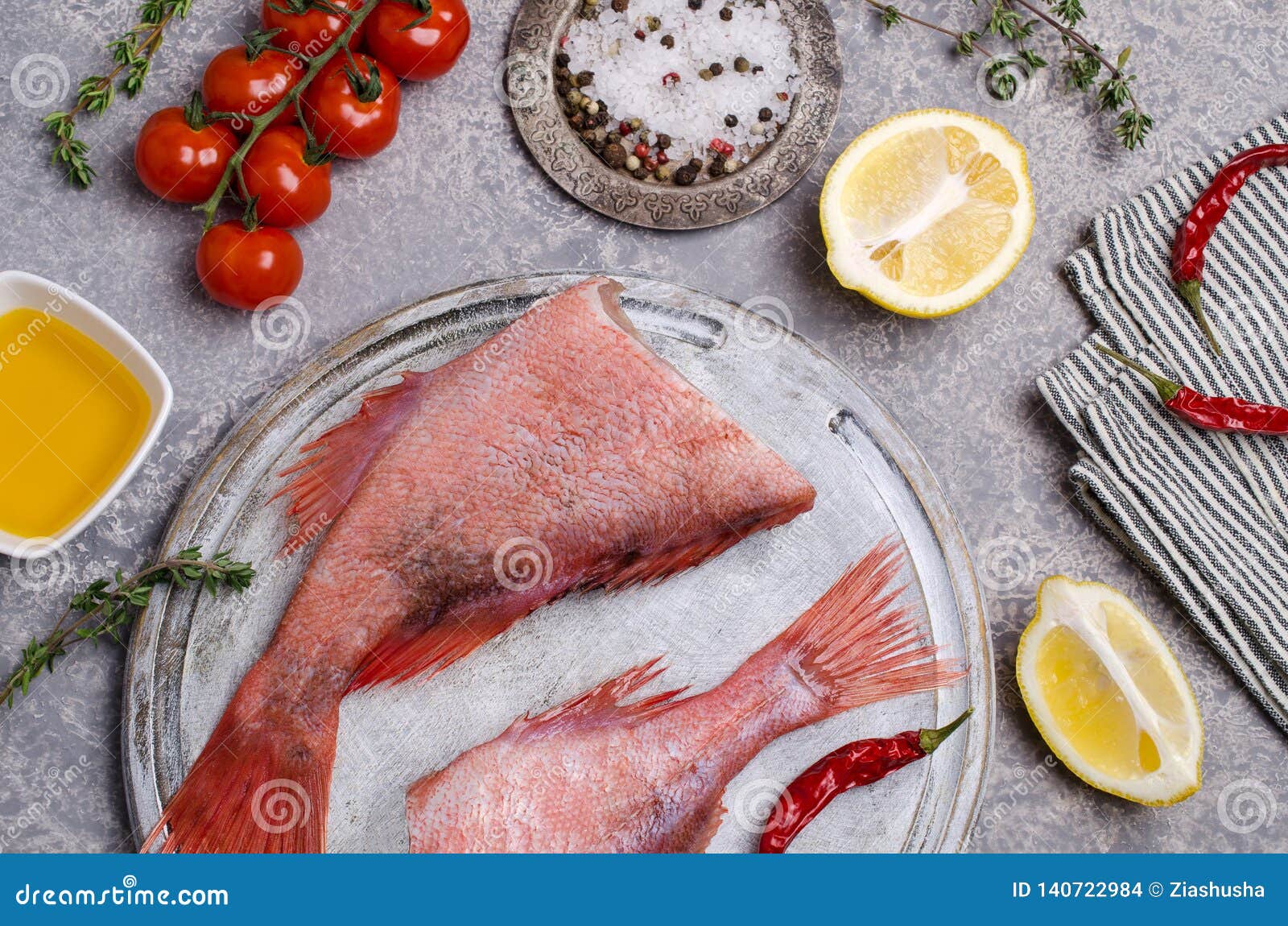 Fish raw snapper stock photo. Image of eating, grouper - 140722984