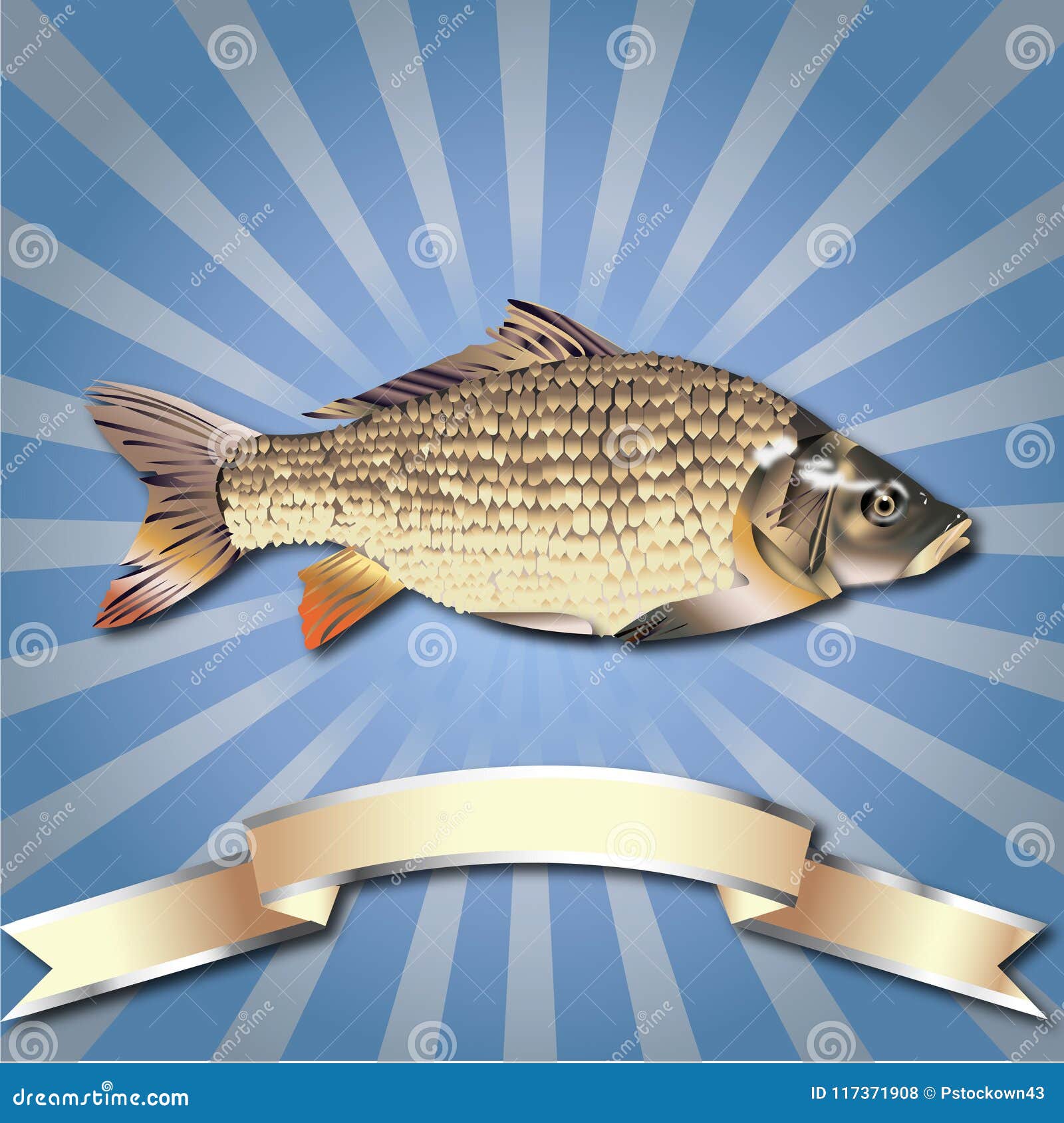 Sea Fish Realistic Poster Set Vector Illustration | CartoonDealer.com ...