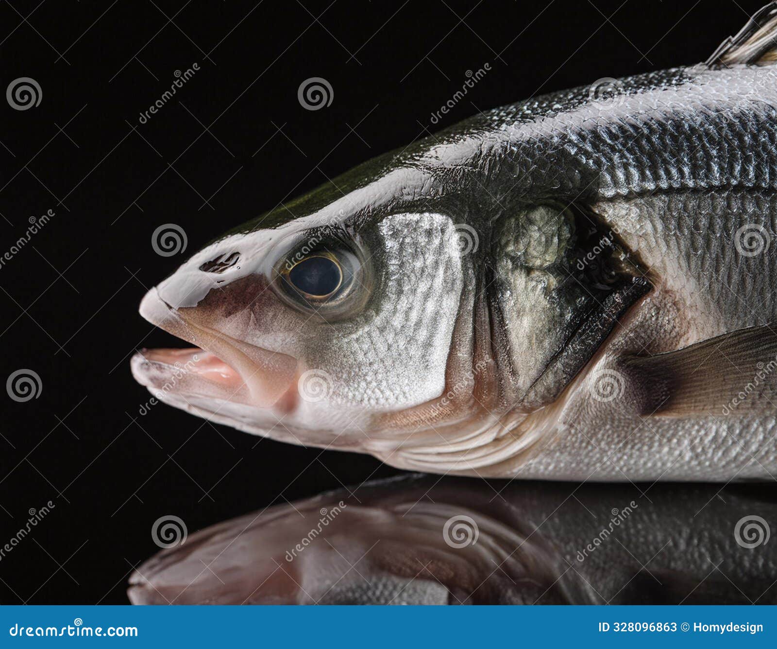 A Fish with Reflective Scales and Sharp Details Stock Illustration ...