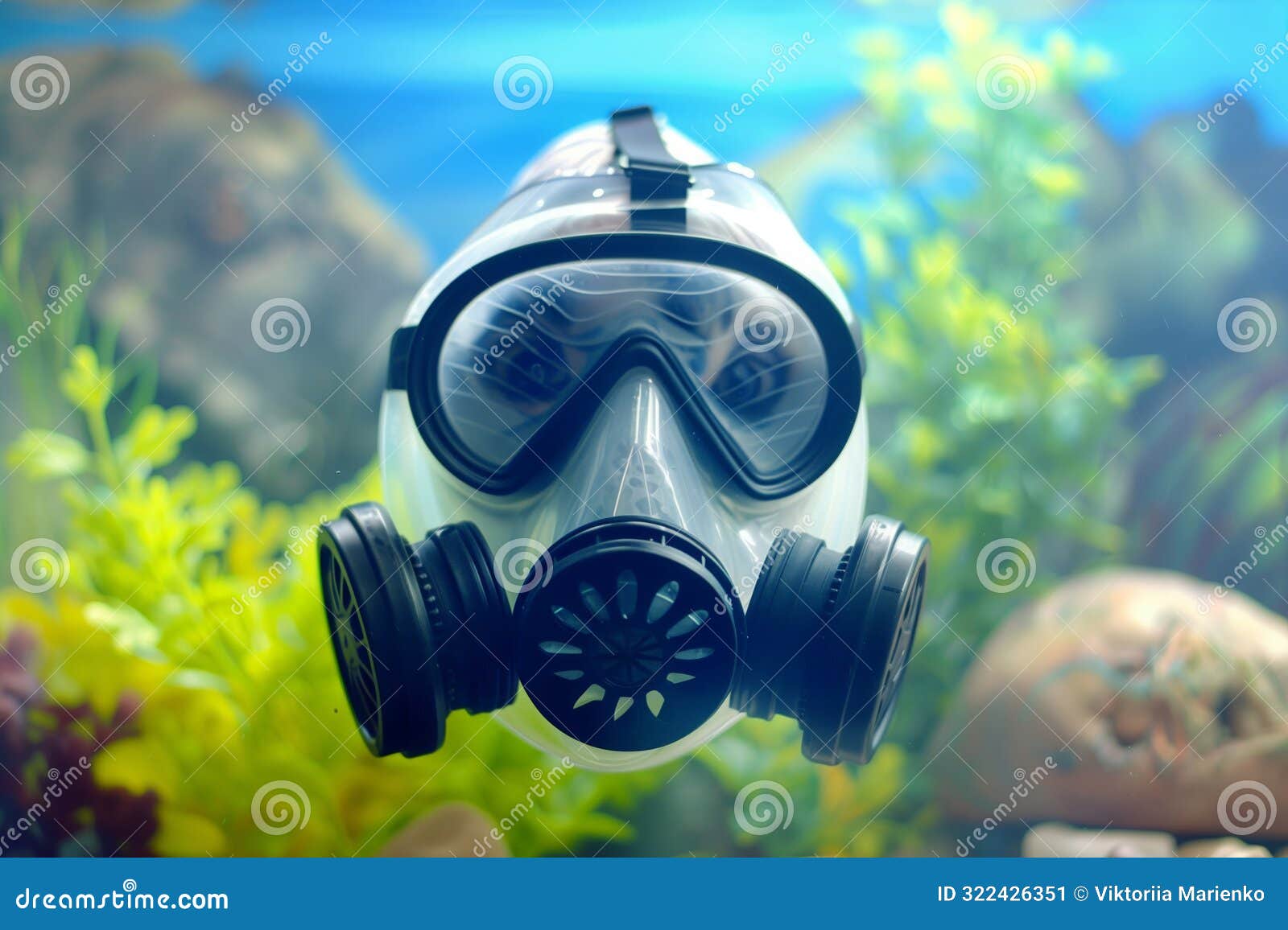 Fish in a Respirator Mask, the Environmental Disaster of Ocean ...