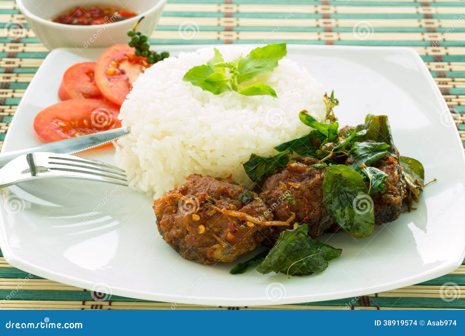 Fish and rice stock photo. Image of oriental, cook, fish - 38919574