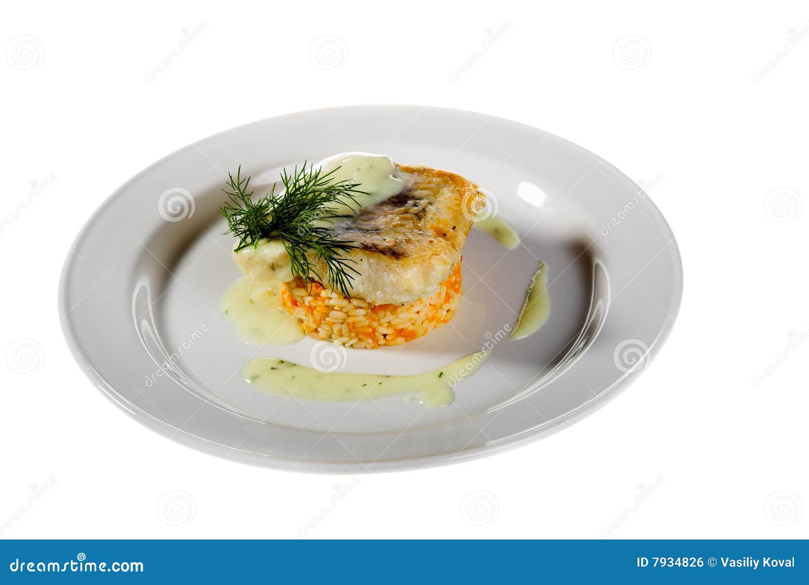 Fish with rise stock photo. Image of delicious, dining - 7934826