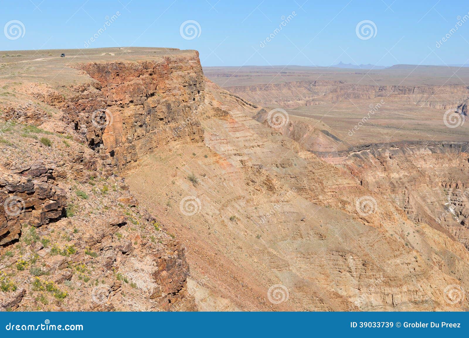 Fish River Canyon. Hobas, Namibia Stock Image - Image of africa, desert ...
