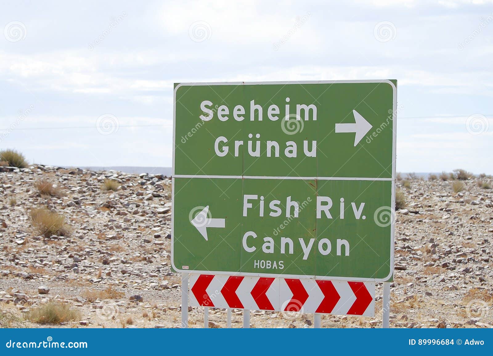 Fish River Canyon Road Sign - Namibia Stock Photo - Image of namibia ...