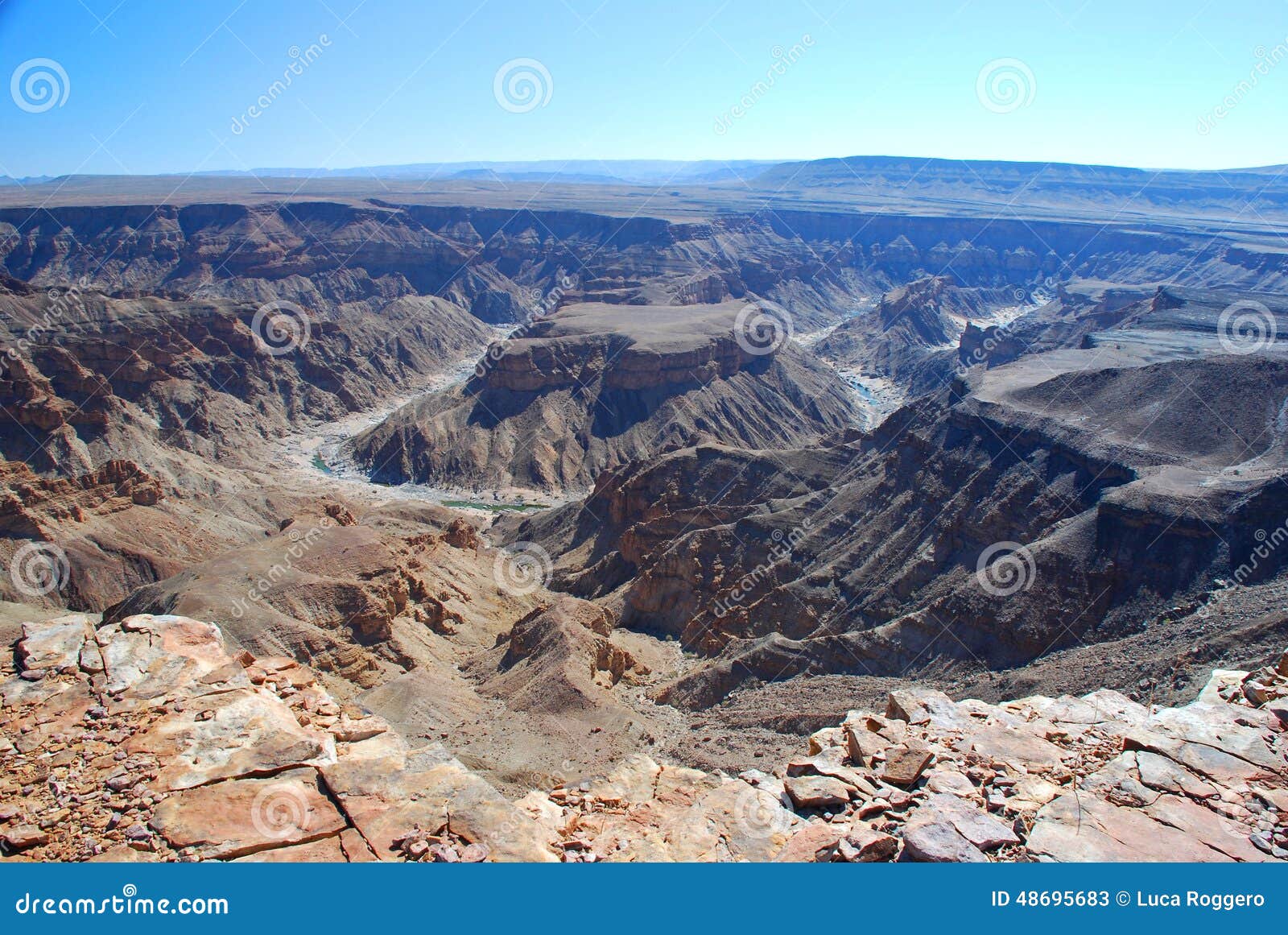 The Fish River Canyon Afrikaans: Visrivier Canyon Or Visrivier Kuil ...