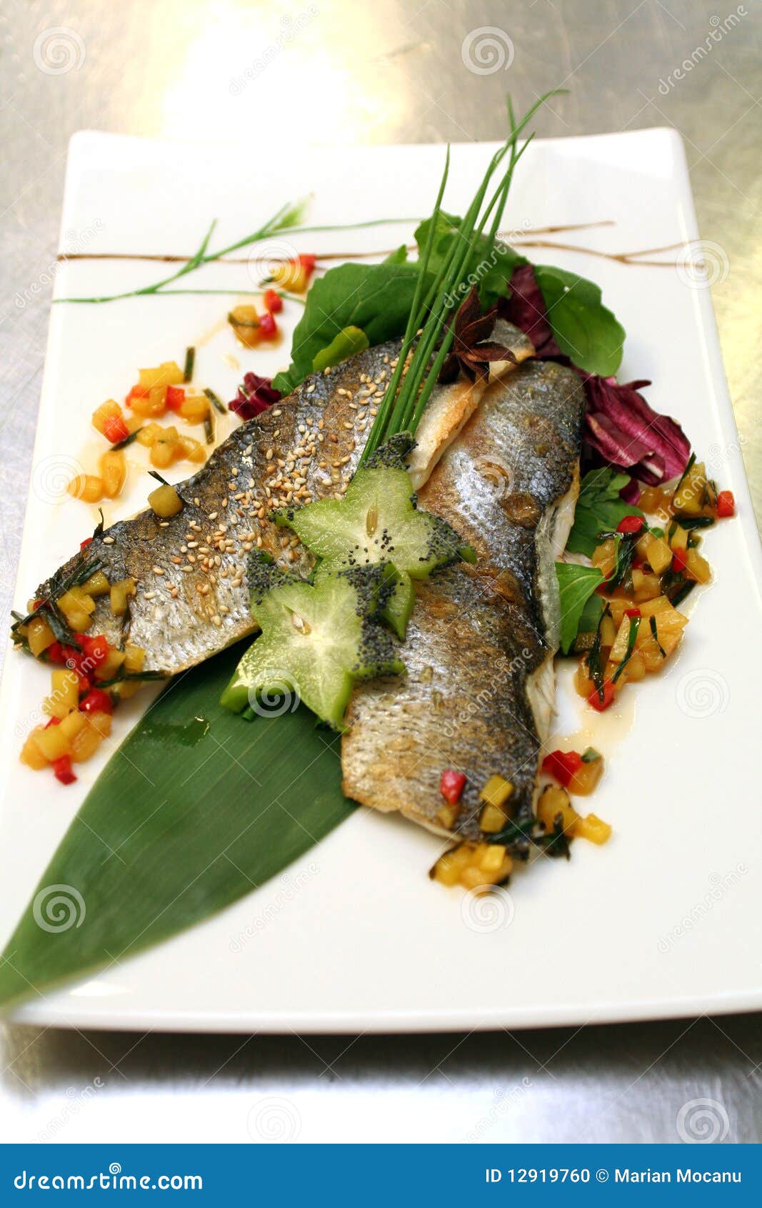 Fish roast stock photo. Image of dinner, lunch, food - 12919760