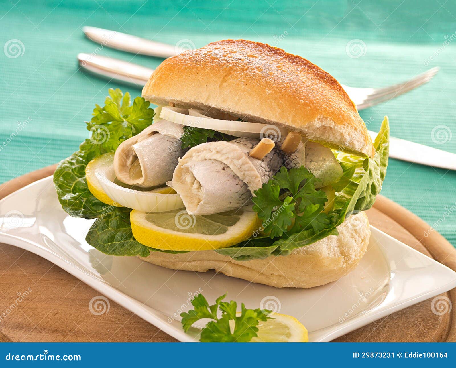 Fish roll stock image. Image of rings, meal, marrow, herrings - 29873231