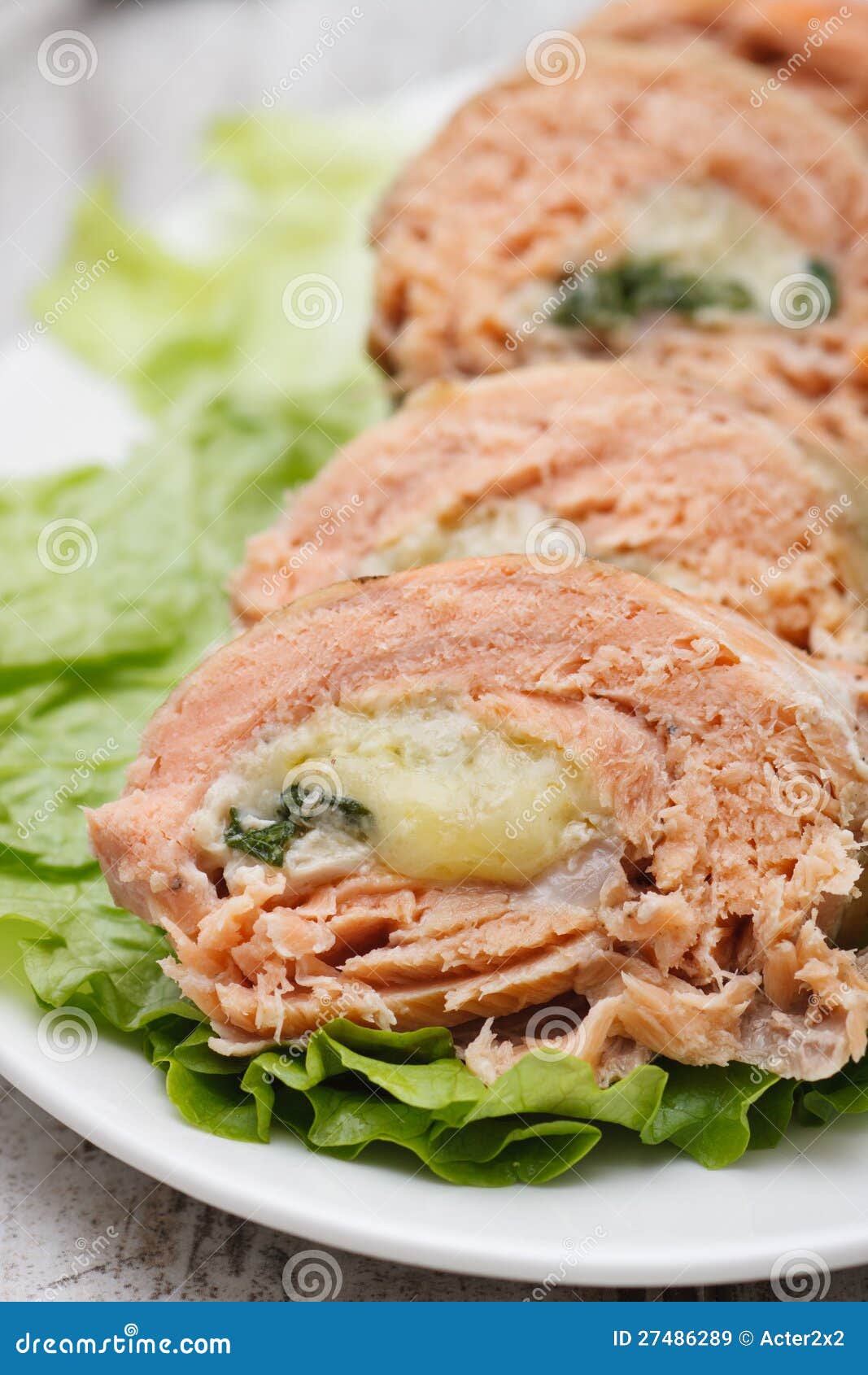 Fish rolls with cheese stock image. Image of fishing - 27486289