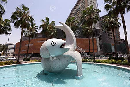 Fish Roundabout in Deira, Dubai Stock Photo - Image of deira ...