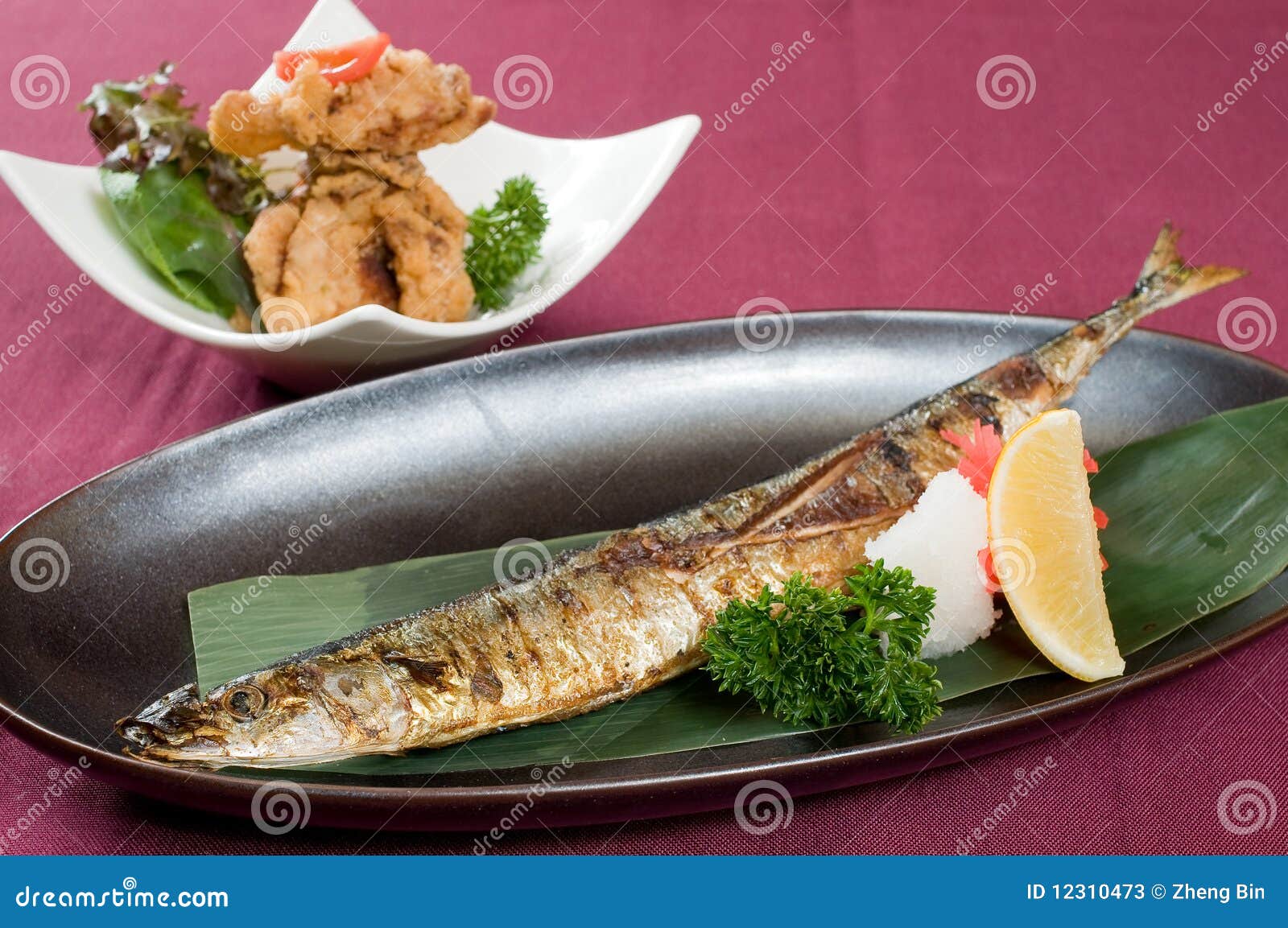 Fish row stock image. Image of delicious, dining, sauce - 12310473