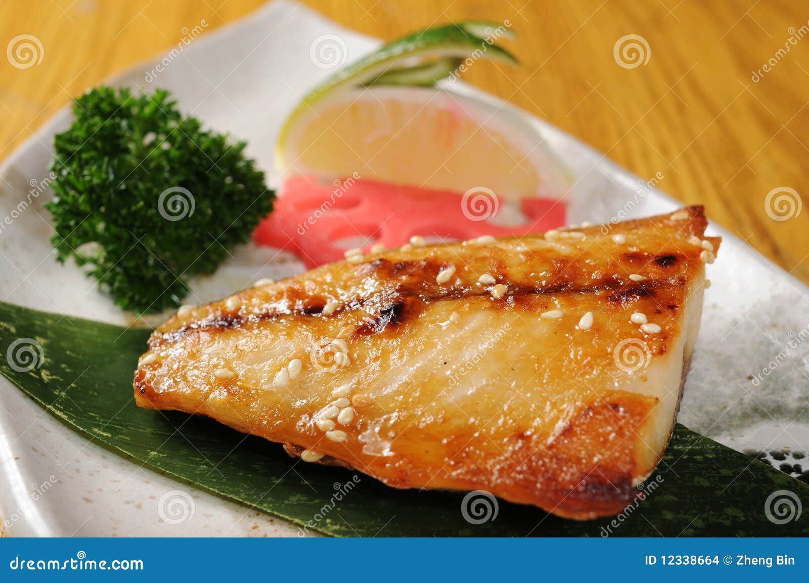 Fish row stock photo. Image of healthy, japanese, lettuce - 12338664
