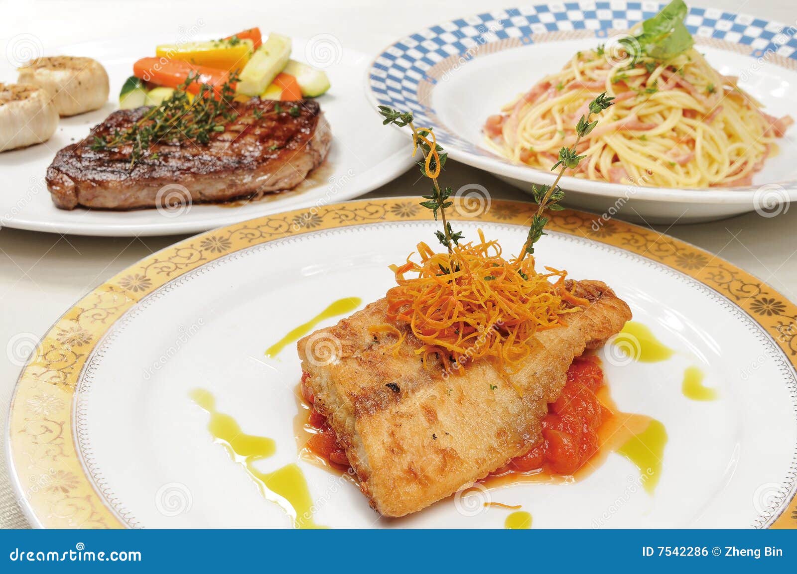 Fish row stock photo. Image of asians, plate, lettuce - 7542286