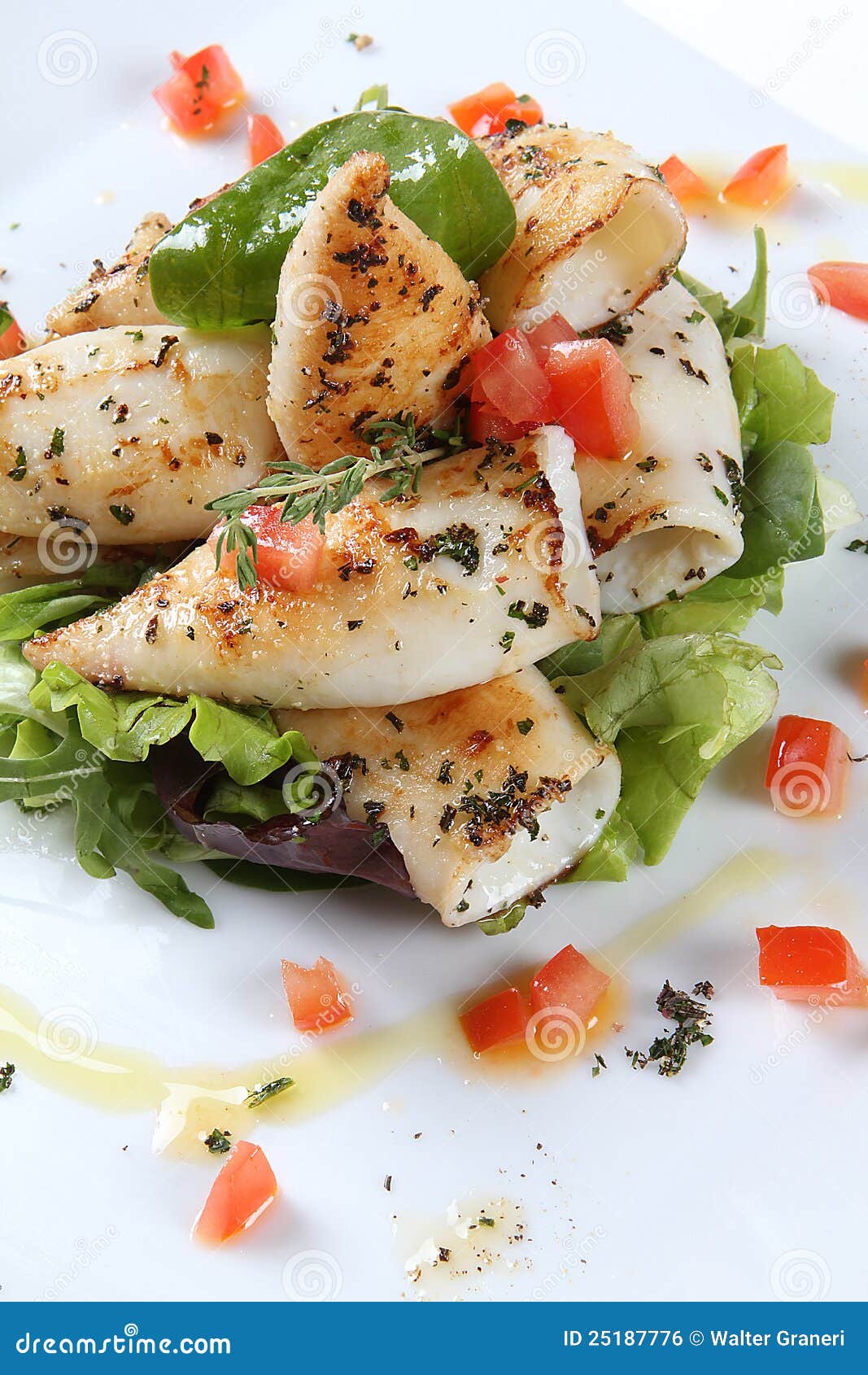 Fish Salad stock photo. Image of diced, level, virgin - 25187776