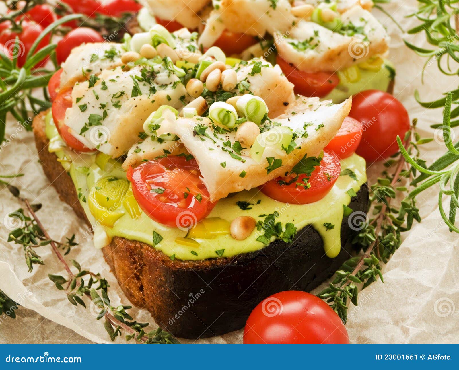 Fish sandwiches stock image. Image of tomato, pine, homemade - 23001661