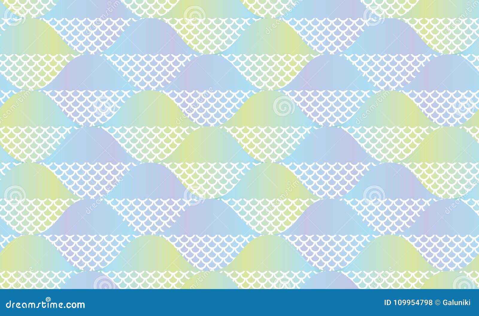 Fish Scale Abstract Geometric Seamless Pattern. Stock Vector ...