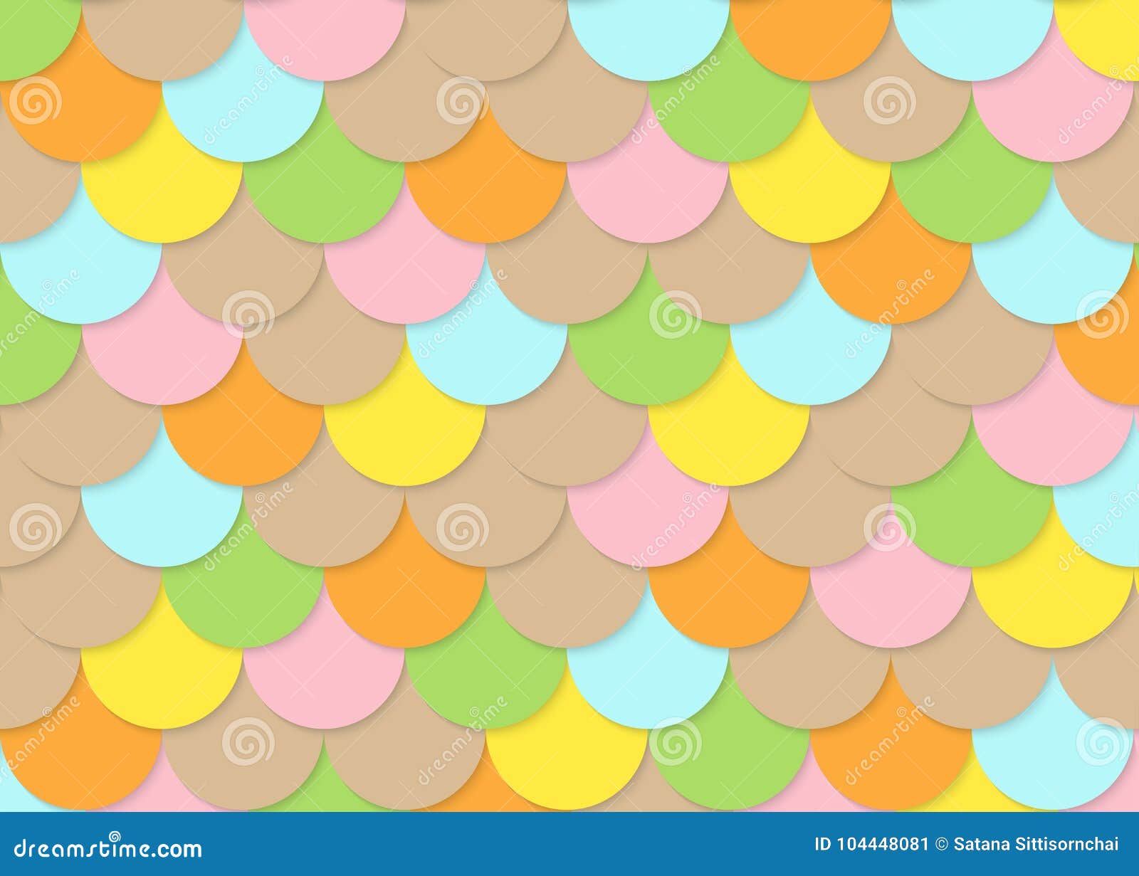 Fish Scale Pattern, Abstract Stock Vector, Color Texture, Bright Colour ...