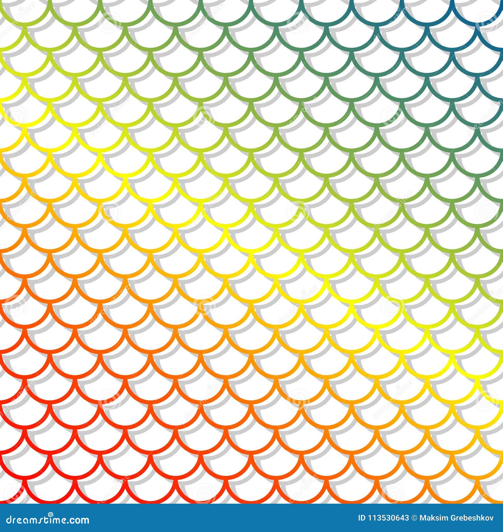Fish scale pattern stock vector. Illustration of bright - 113530643