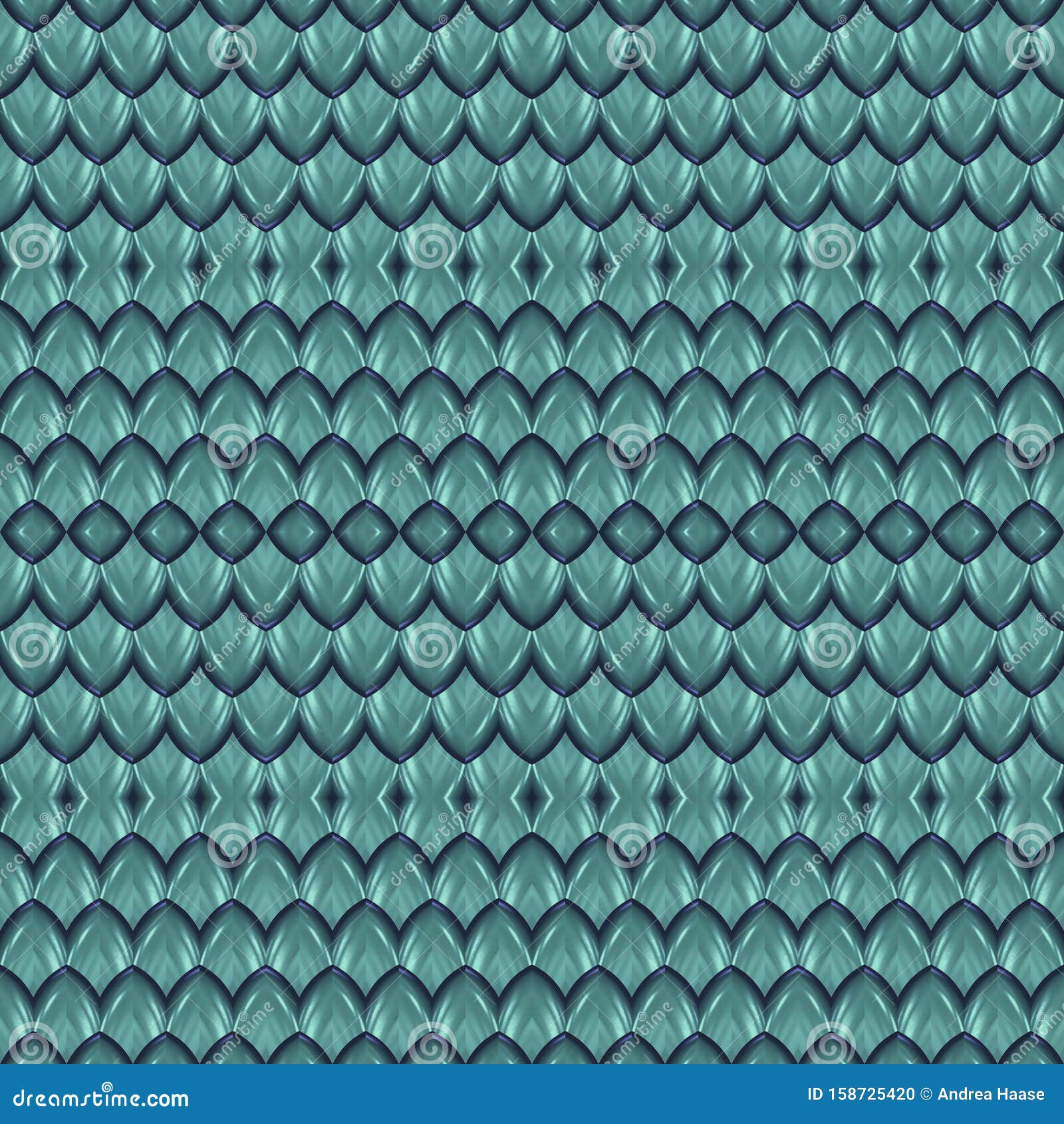 Fish Scale Seamless Repeating Pattern Stock Illustration - Illustration ...