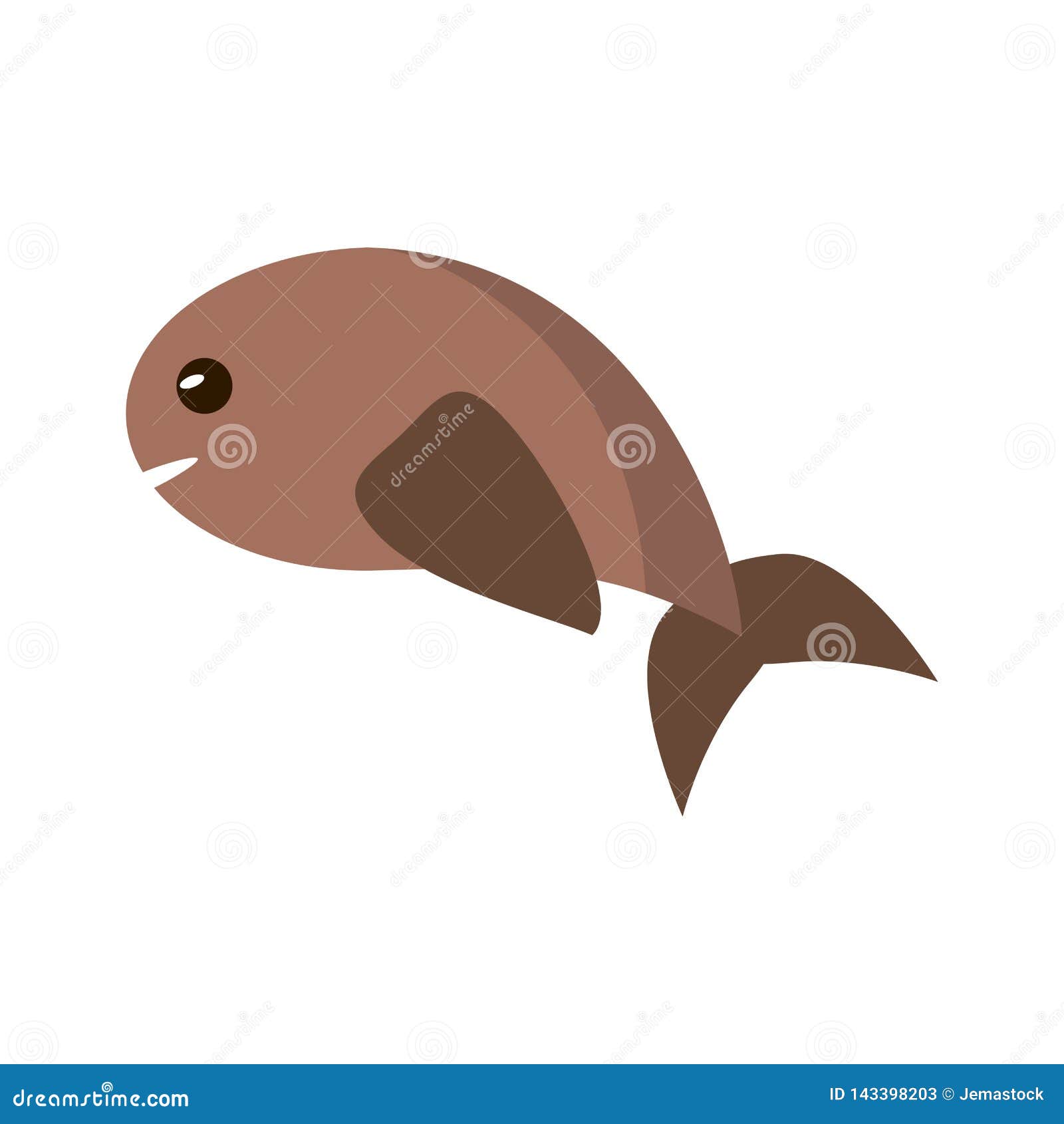 Fish Seafood Cartoon Symbol Stock Vector - Illustration of friendly ...