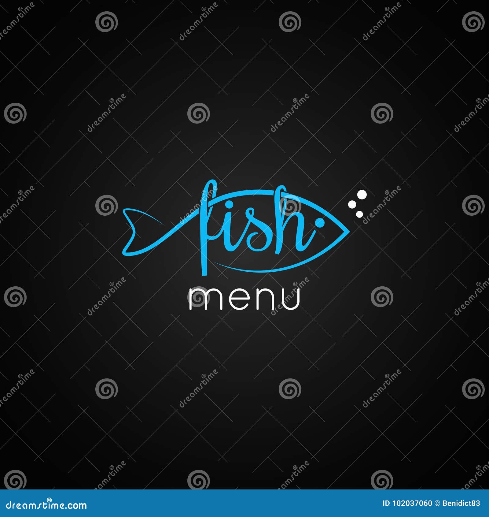 Fish Seafood Design Vector Background Stock Vector - Illustration of ...