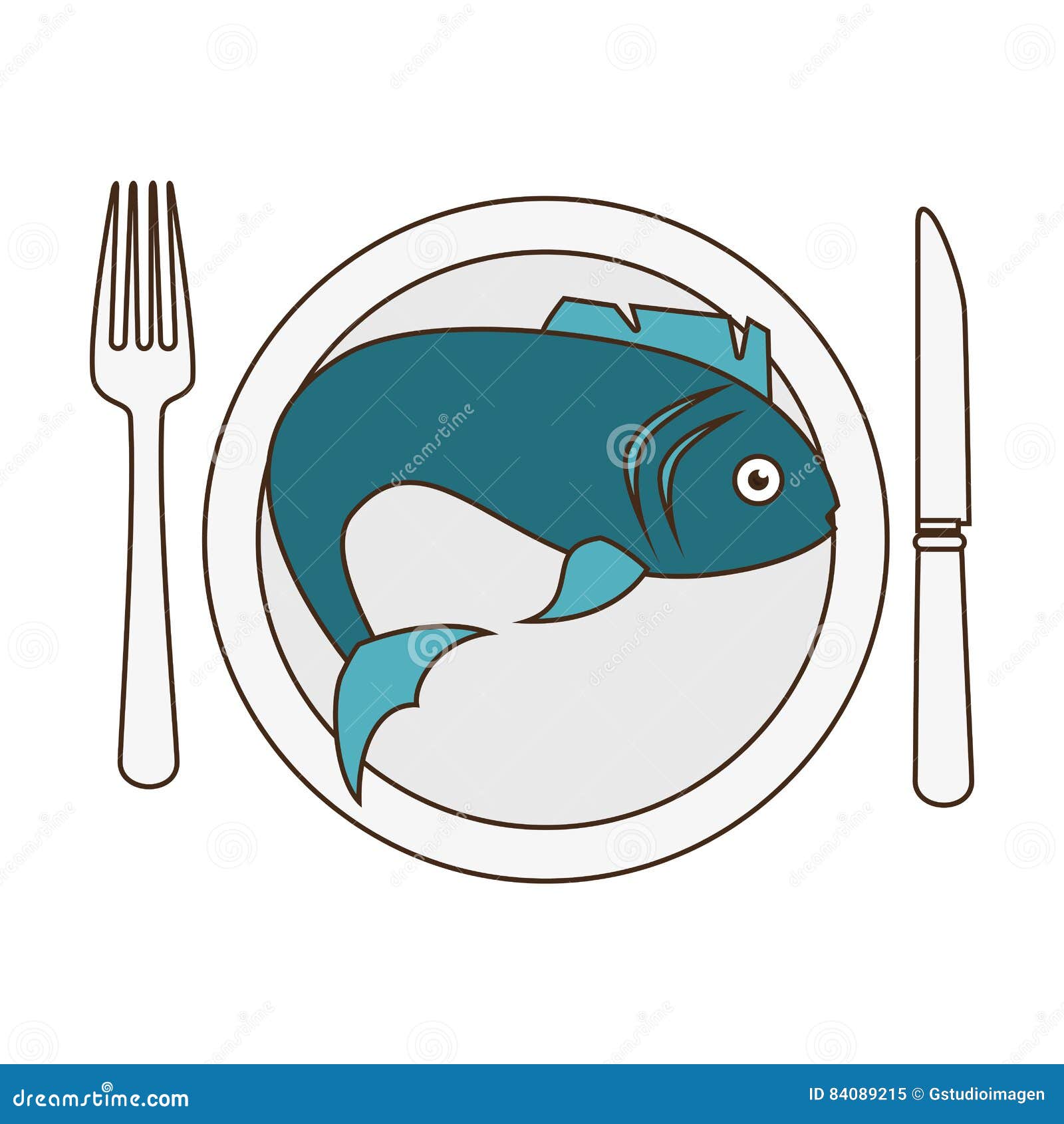 Fish seafood menu icon stock illustration. Illustration of card - 84089215