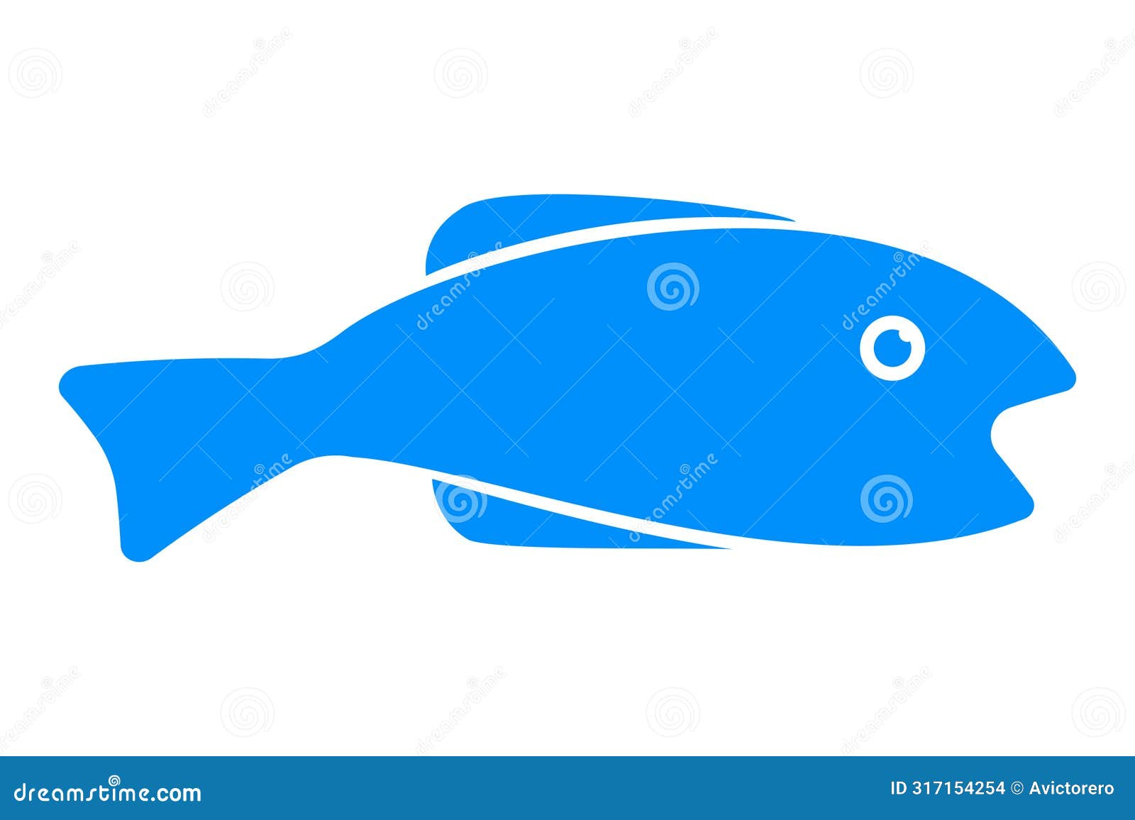 Fish or Seafood Simple Icon Symbol Stock Vector - Illustration of ...