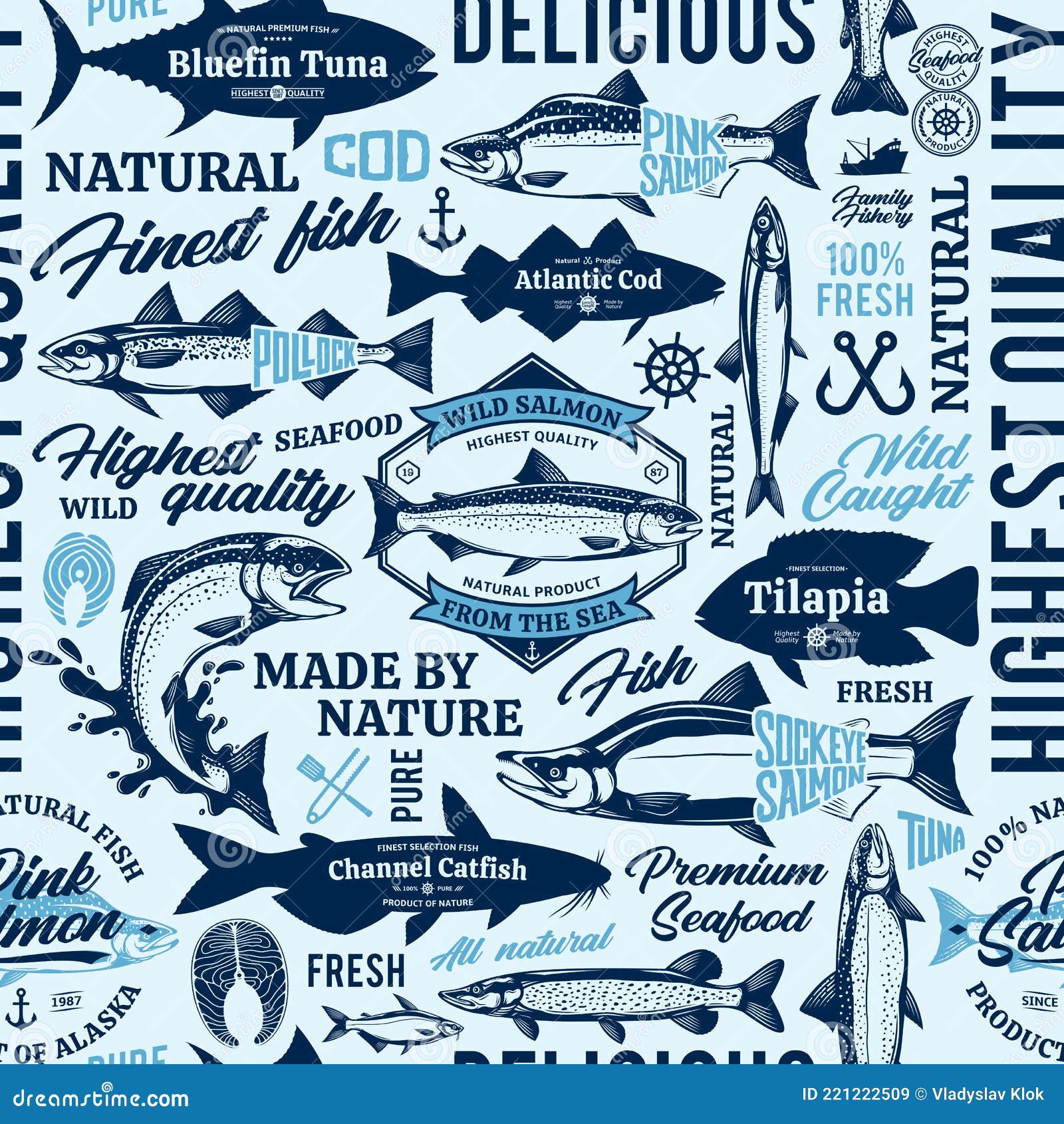 Pollock Logo. Isolated Pollock On White Background Cartoon Vector ...