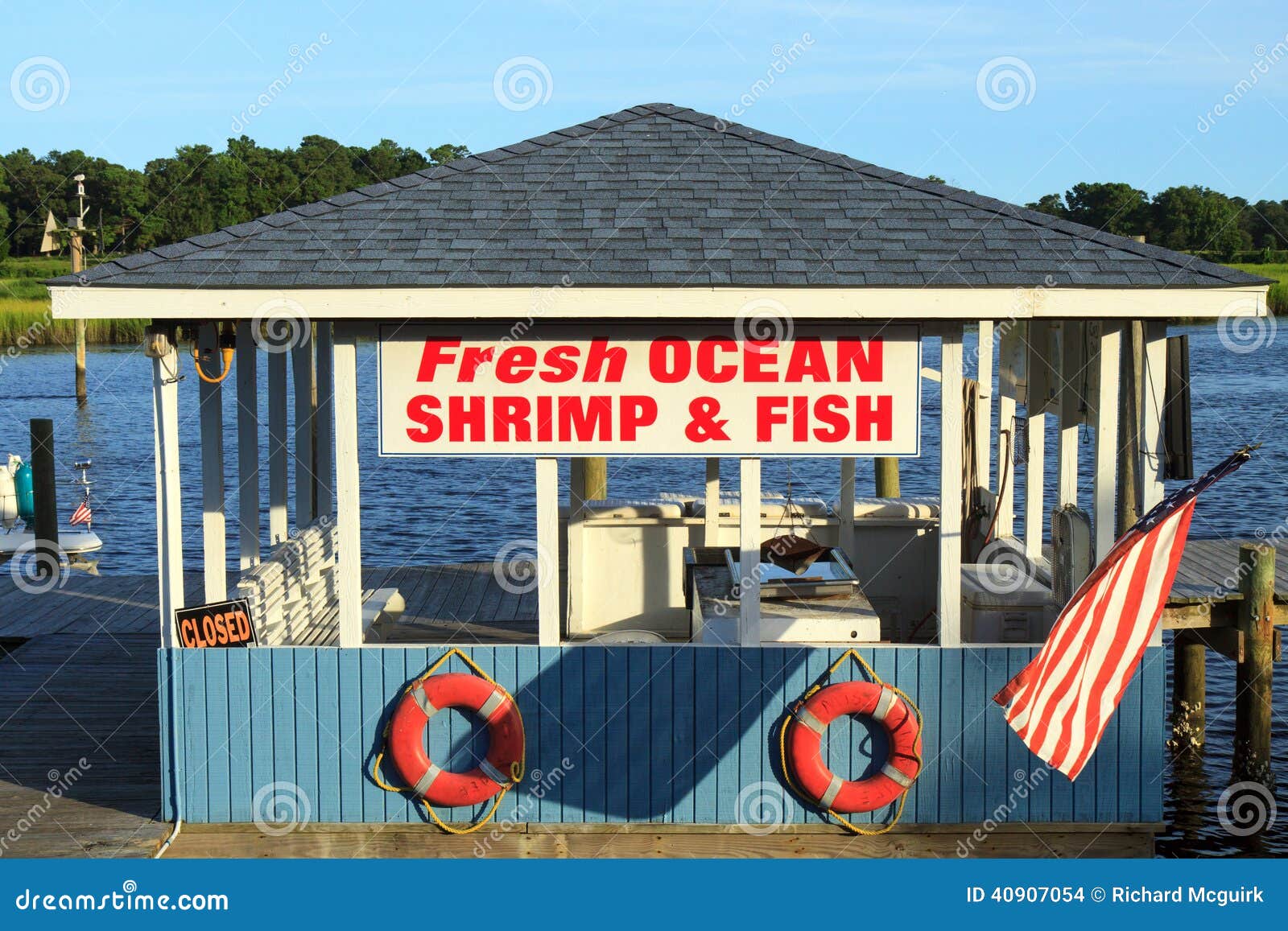 Fish Shack stock photo. Image of atmospheric, landscape - 40907054