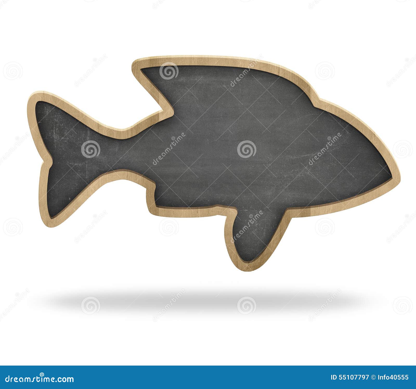Fish Big Set On Blackboard. Cartoon Vector | CartoonDealer.com #139653333