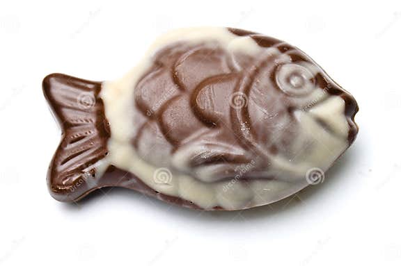 Fish Shaped Chocolate Dessert Stock Photo - Image of celebration, brown ...