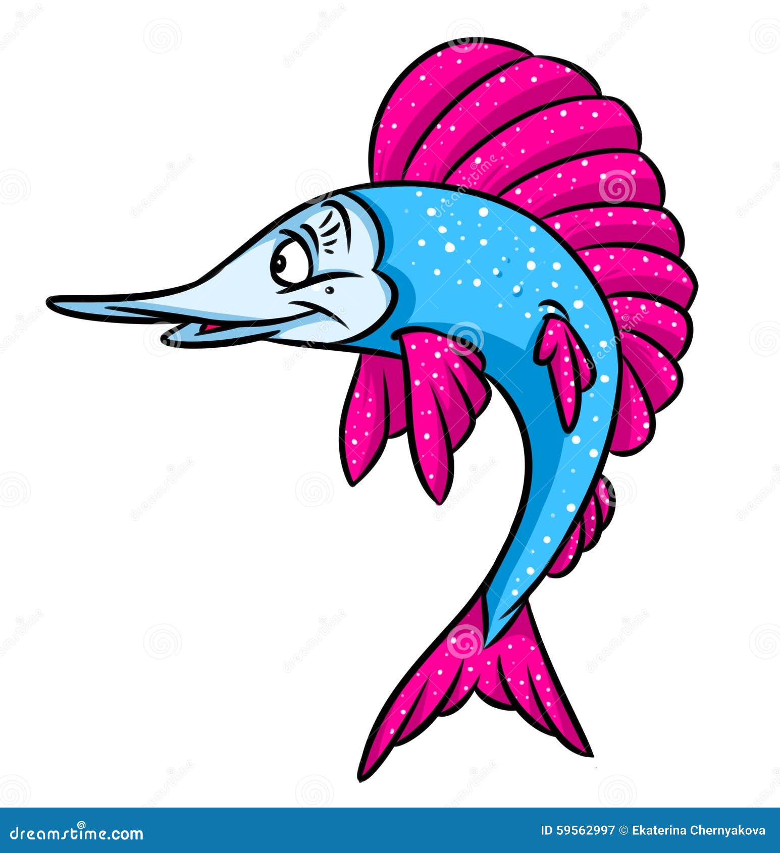 Fish Shine Cartoon Illustration Stock Illustration - Illustration of ...