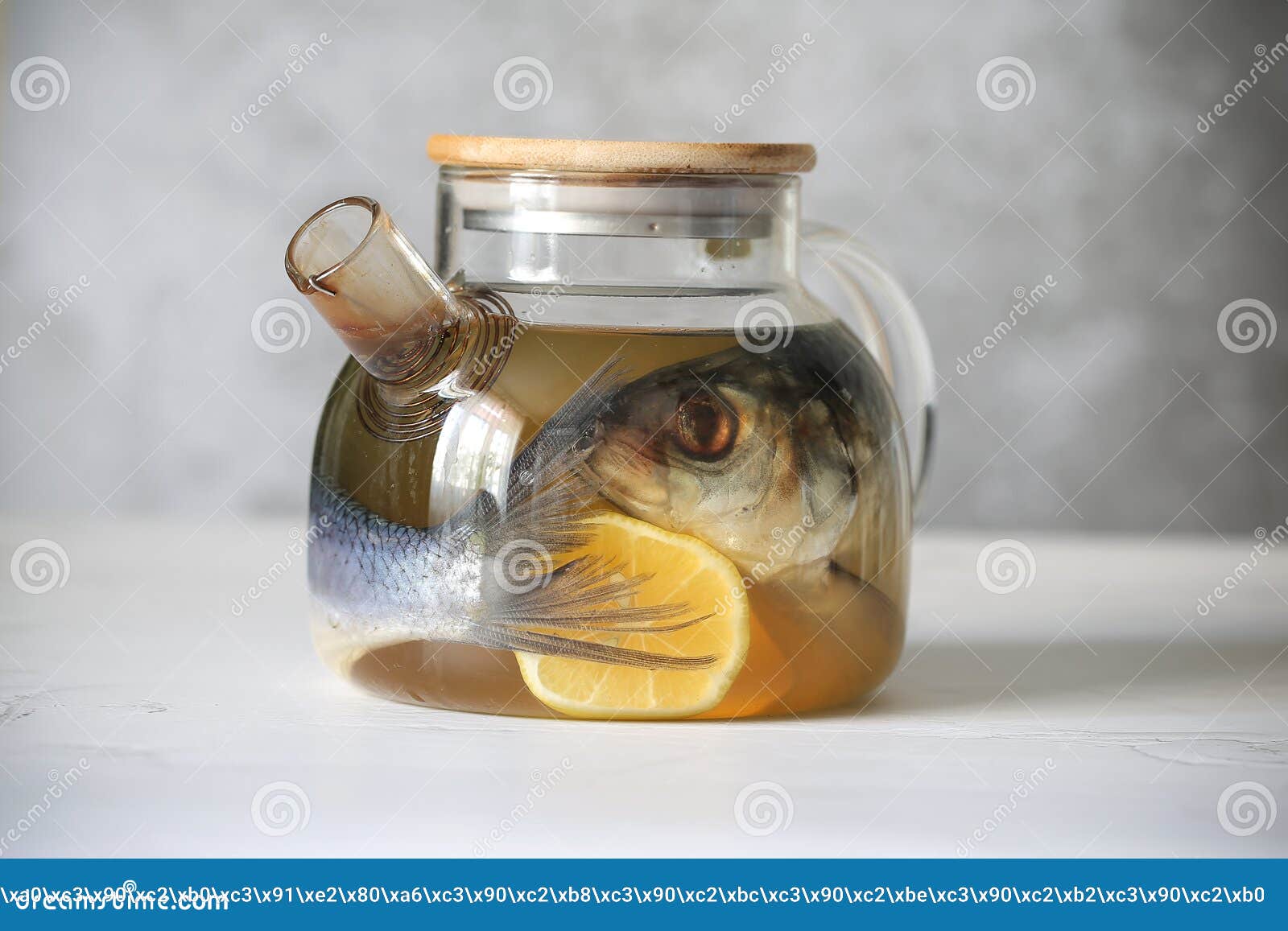 Fish and Shrimp Tea is on the Table Stock Image - Image of delicious ...