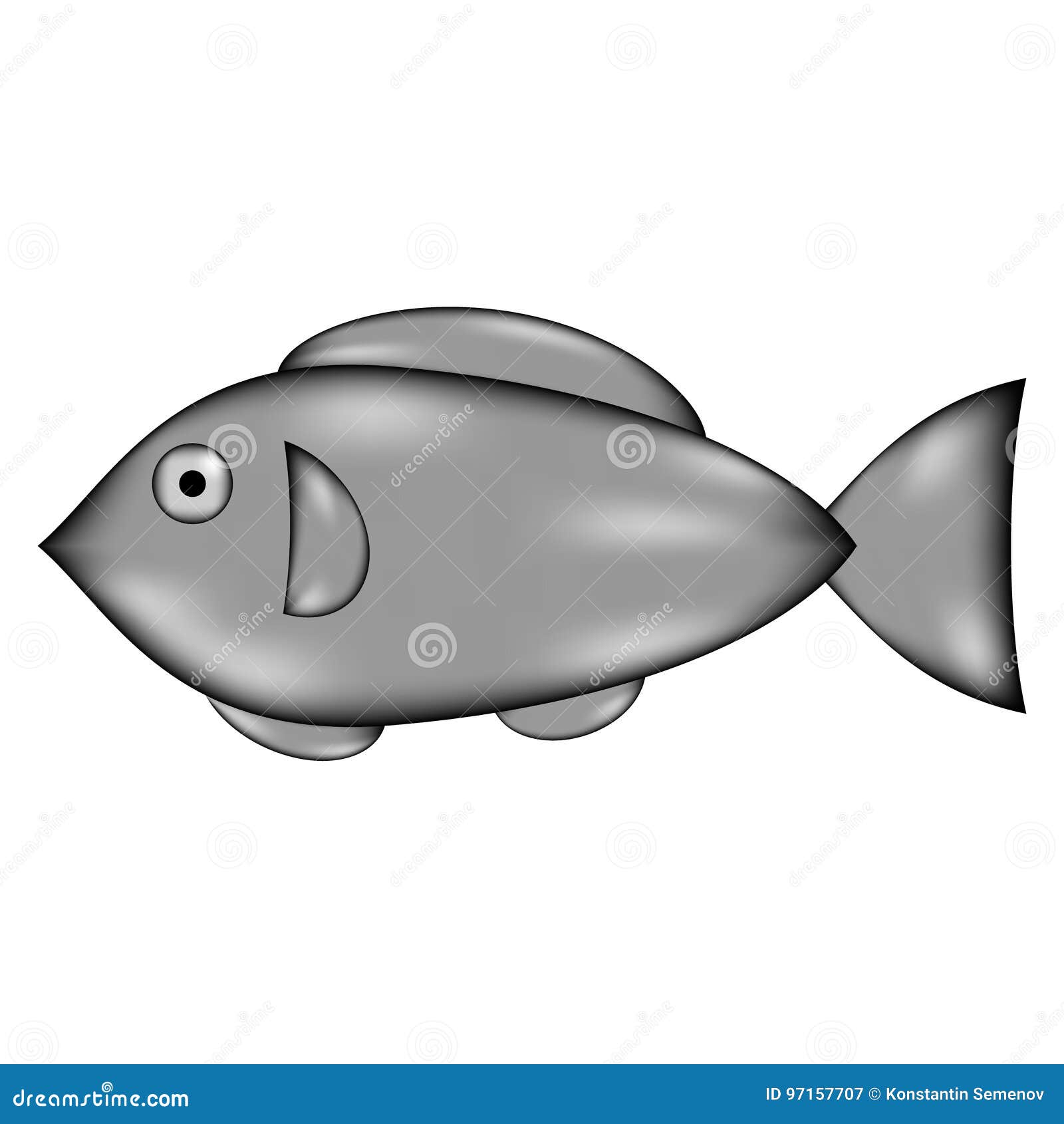 Fish sign icon. stock illustration. Illustration of underwater - 97157707