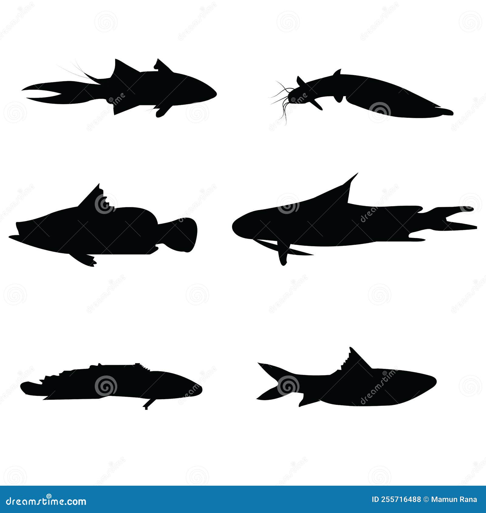 Fish Silhouette Art Work.vector Art Work Stock Vector - Illustration of ... Fish Silhouette Art Work.vector Art Work Stock Vector - Illustration of ...