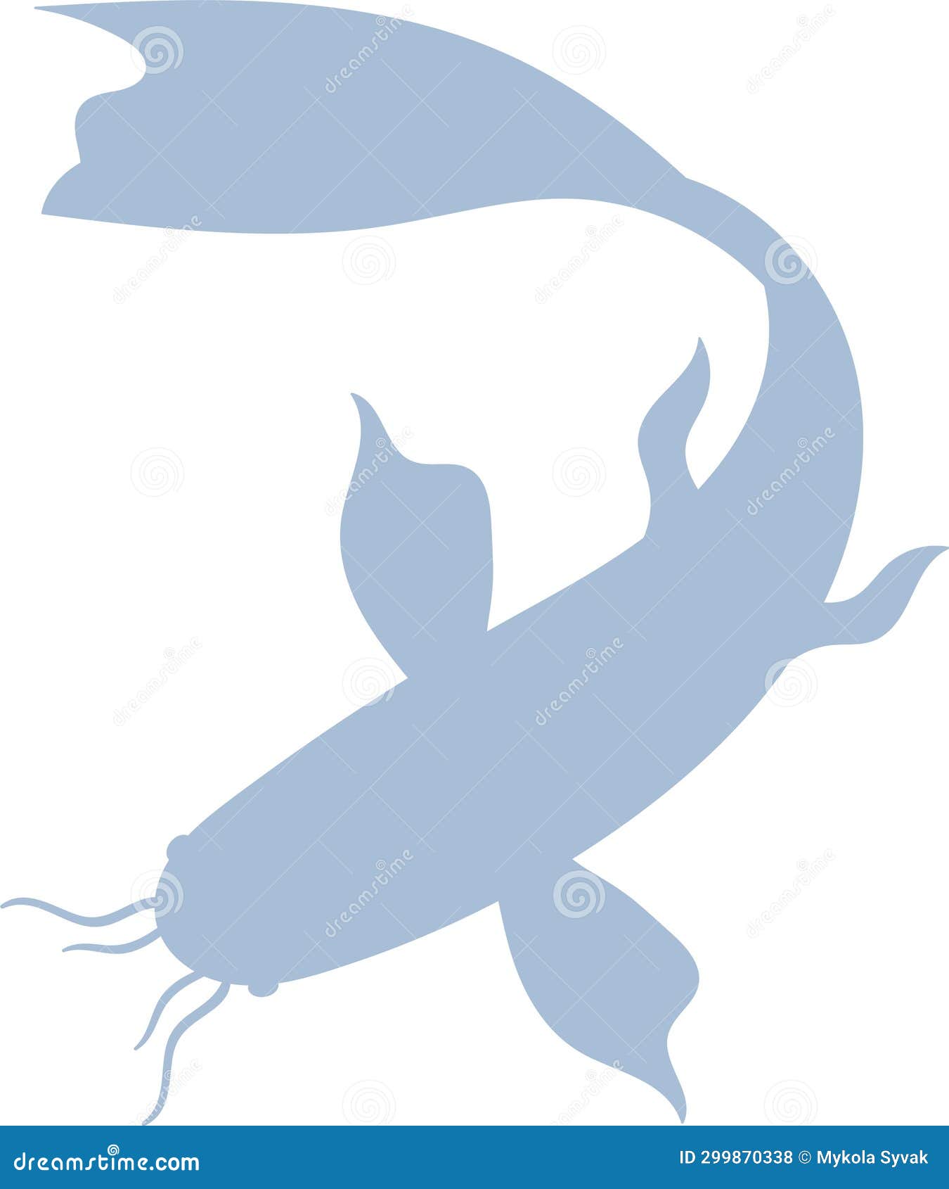 Fish Silhouette Icon stock illustration. Illustration of design - 299870338