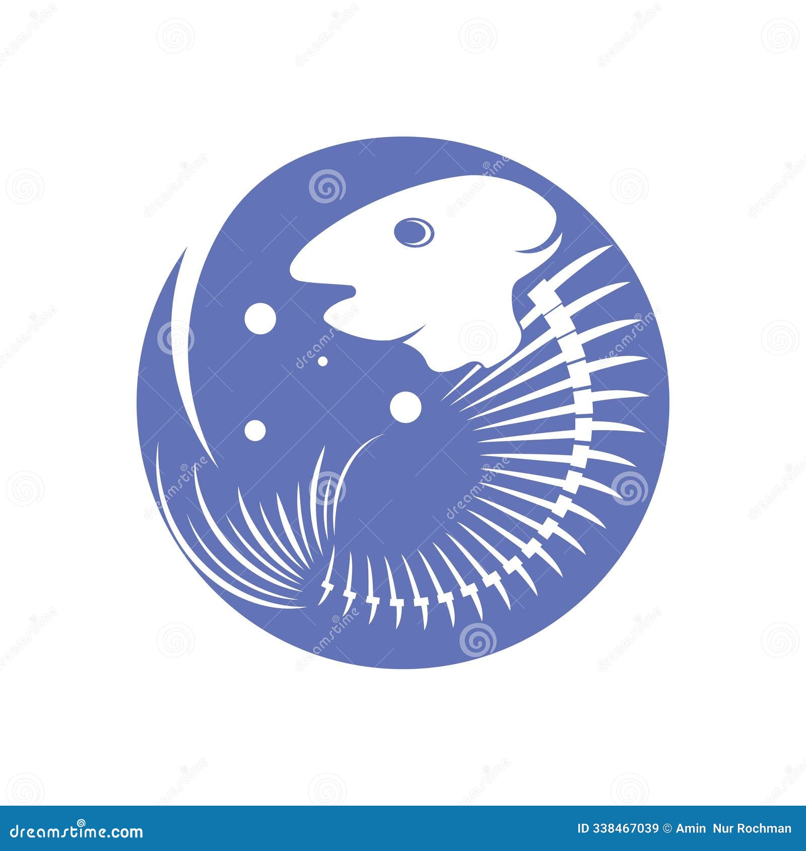 Fish Skeleton Bone Icon Vector Illustration Design Stock Illustration ...