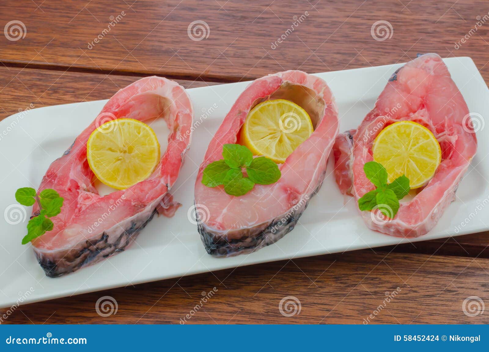 Fish slices stock photo. Image of green, carp, slices - 58452424