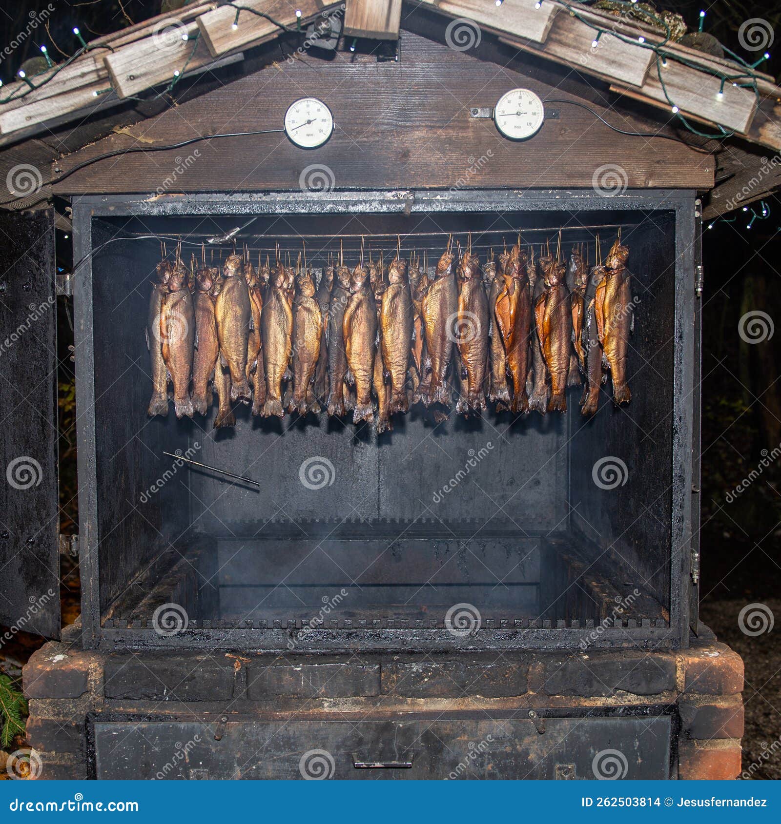 Fish smoker stock photo. Image of processing, brown - 262503814