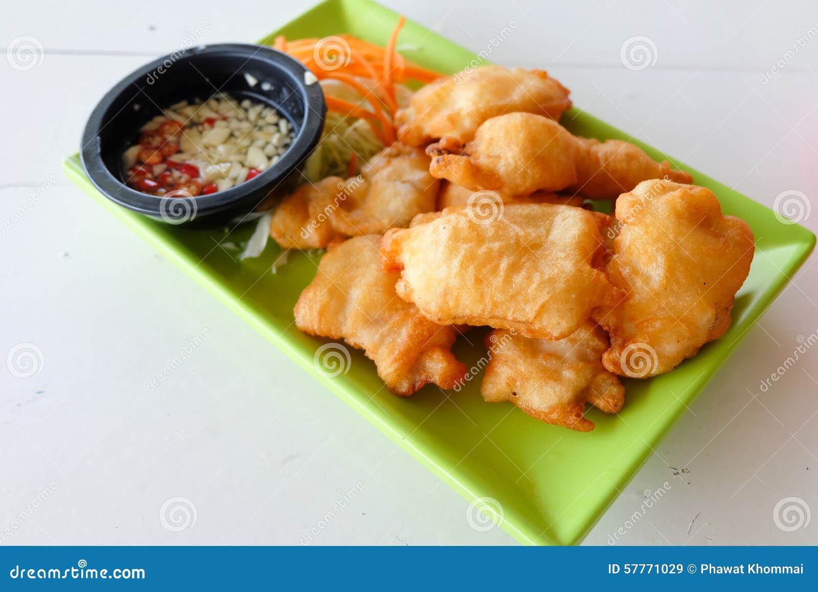 Fish snapper fritter stock image. Image of spanish, trinidad - 57771029