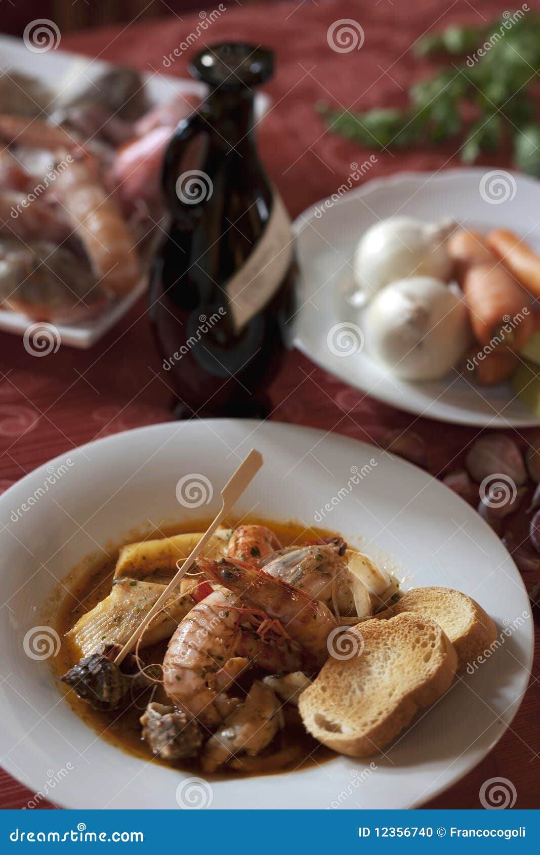 Fish soup stock photo. Image of freshness, crustacean - 12356740