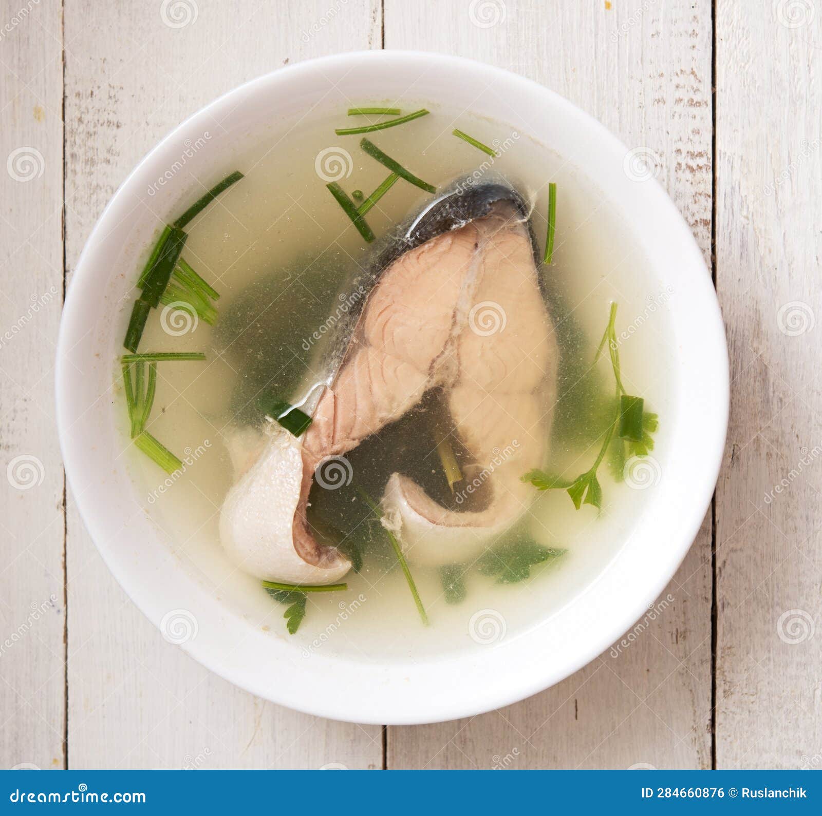 Fish soup stock photo. Image of pink, ingredient, lunch - 284660876
